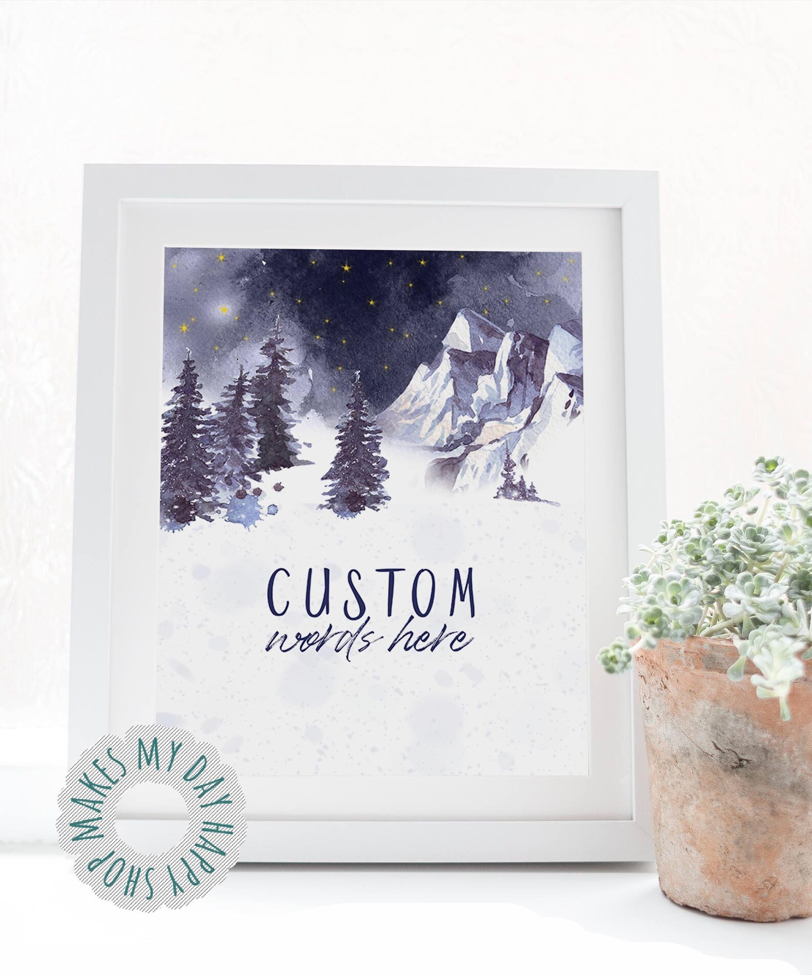 Personalized Typographic Postercustom Quote Wall Artpurple - Etsy