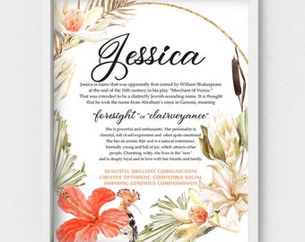 Jessica Name Art - Etsy