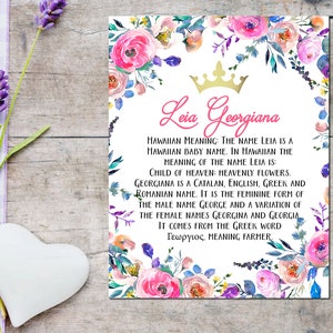 Hadley Custom Name Meaning,purple Wild Field Flowers,first Name ...