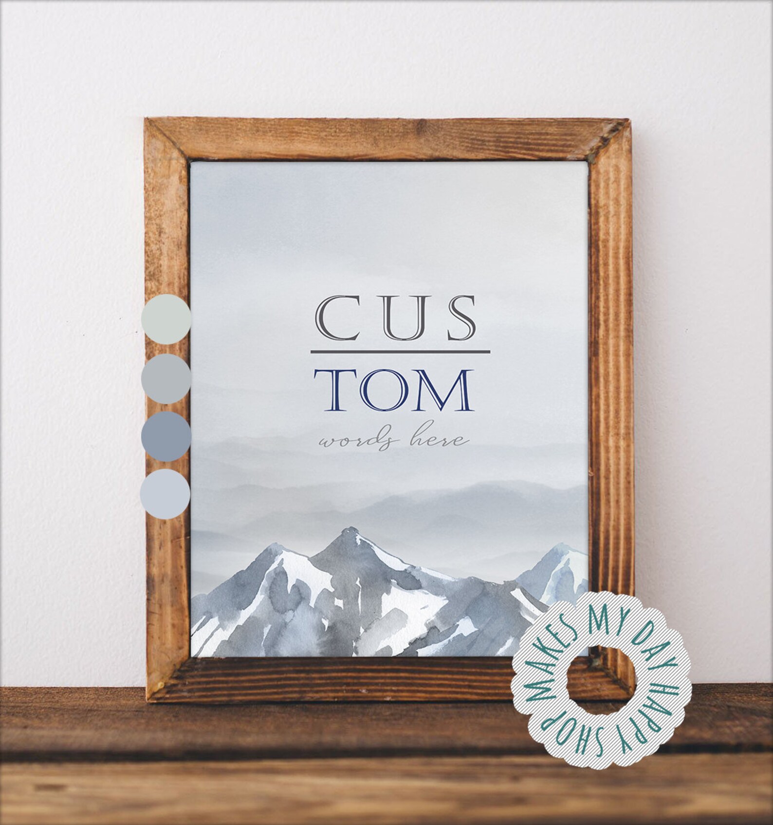 Personalized Typographic Postercustom Quote Wall - Etsy