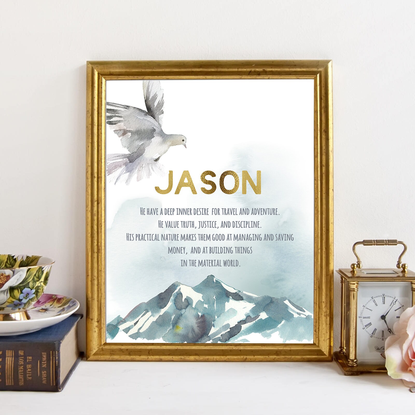 Jaxson Personalized Name meaning wall artBaseball | Etsy
