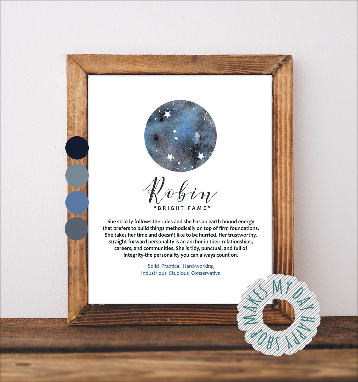 Robin name meaningPersonalized Name meaningConstellation | Etsy