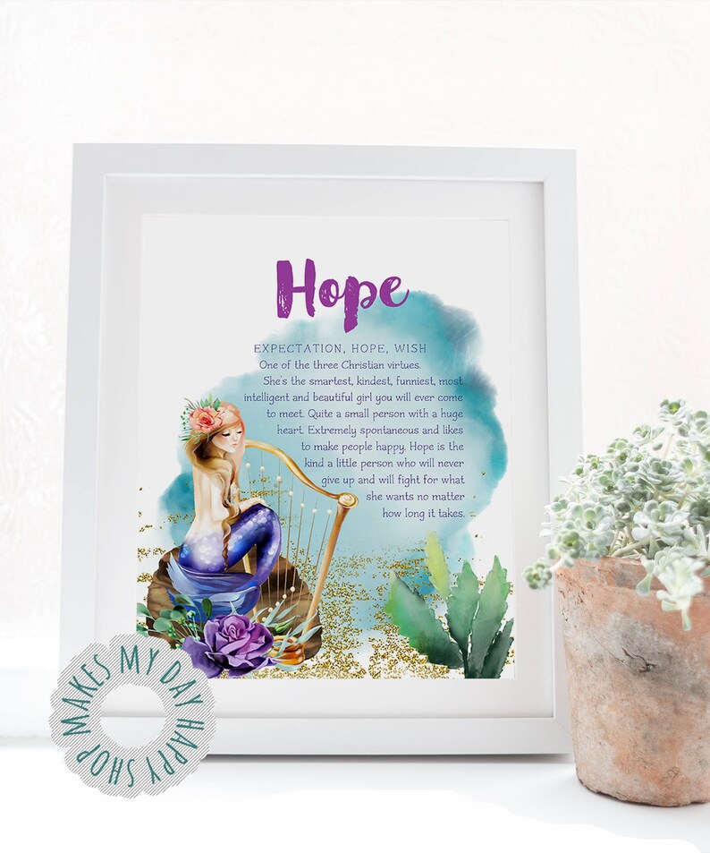 Hope name meaning wall artlighthouse kids room decorSign - Etsy France