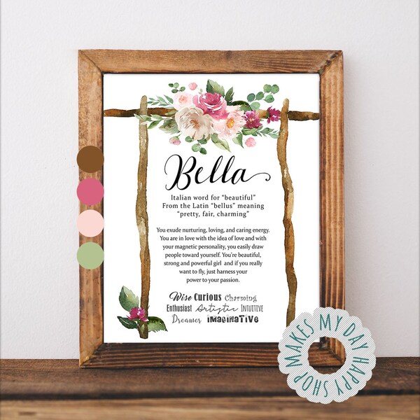 Bella Name - Etsy