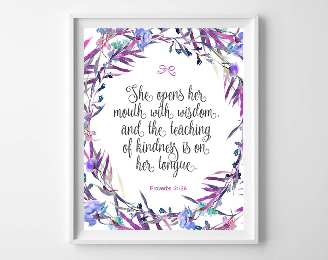 Proverbs 3 5 6 printable bible verseTrust in the | Etsy