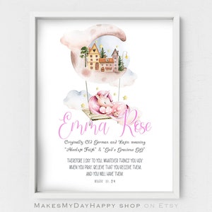 Kiana Name Wall Art,custom Name Meaning,hawaiian Names,nursery Room ...
