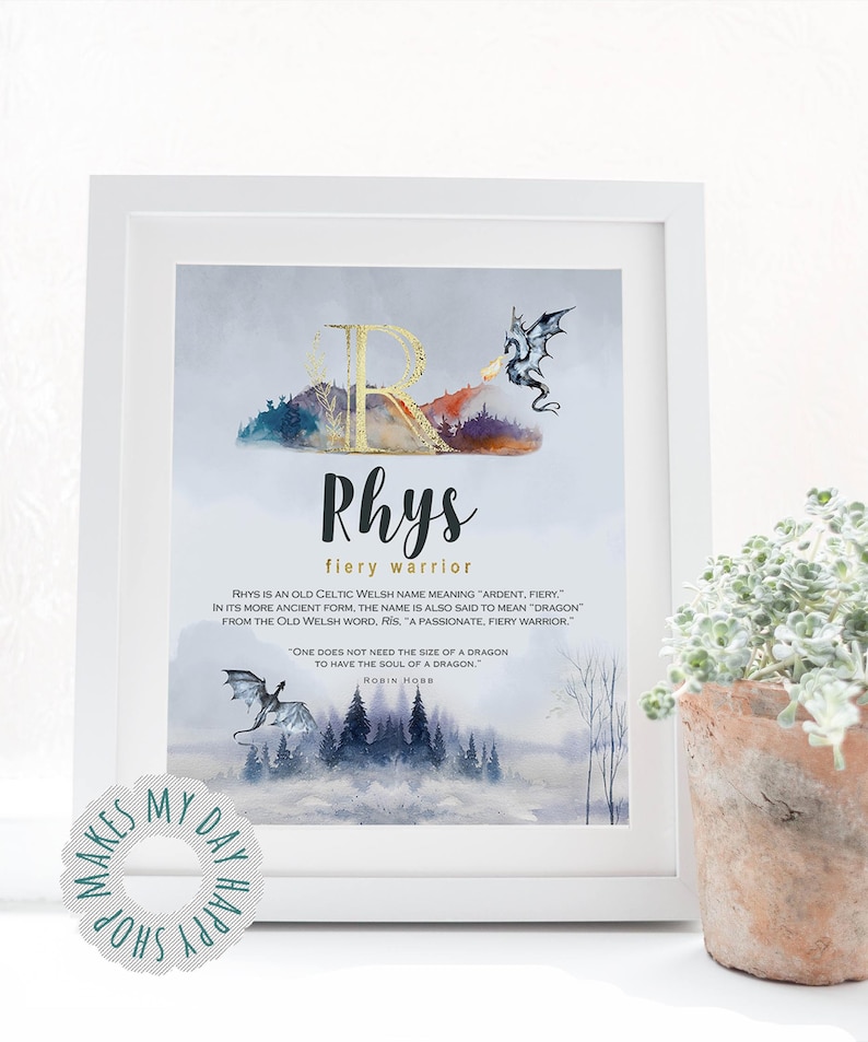 Soren Custom Name Meaning,first Name Wall Art,navy Nursery Art,baby ...