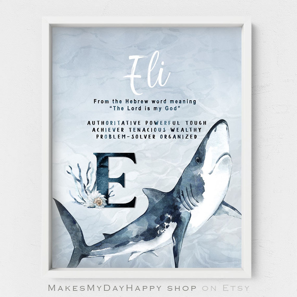 Stephen Name Meaning,marine Kids Room Art,watercolor Ocean Life,sea ...