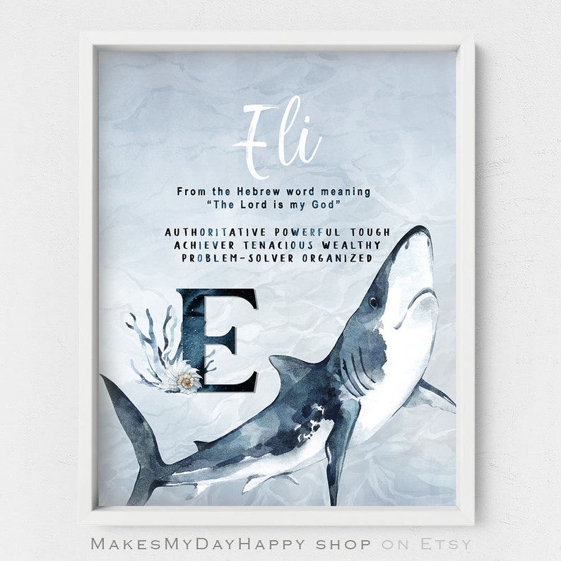 Stephen Name Meaning,marine Kids Room Art,watercolor Ocean Life,sea ...