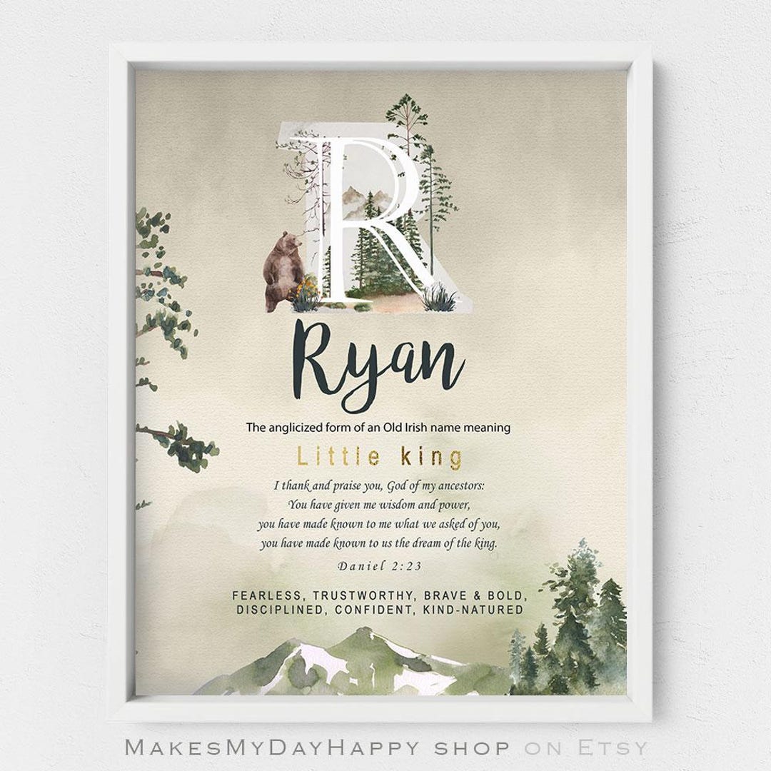 Ryan Name Meaning,irish Origin,biblical Meaning,forest Nature Art,beer ...
