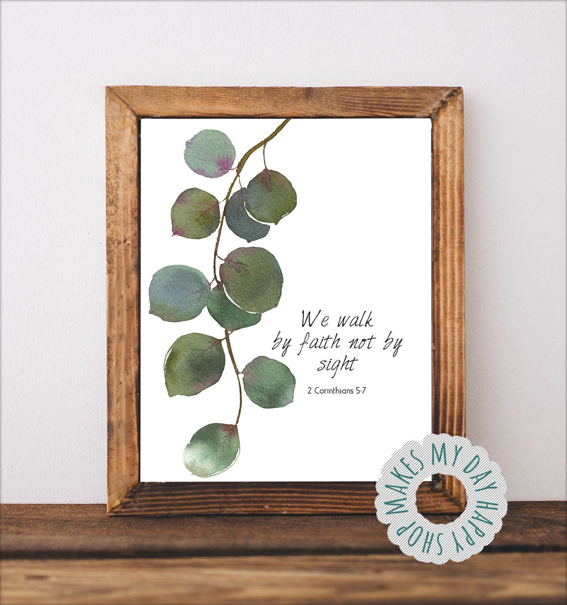 Green Floral Border Customizable Wall Artgreen Leaves | Etsy