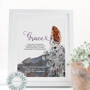 Amelia Personalized Name Meaning,bohemian Custom Print,custom Name ...