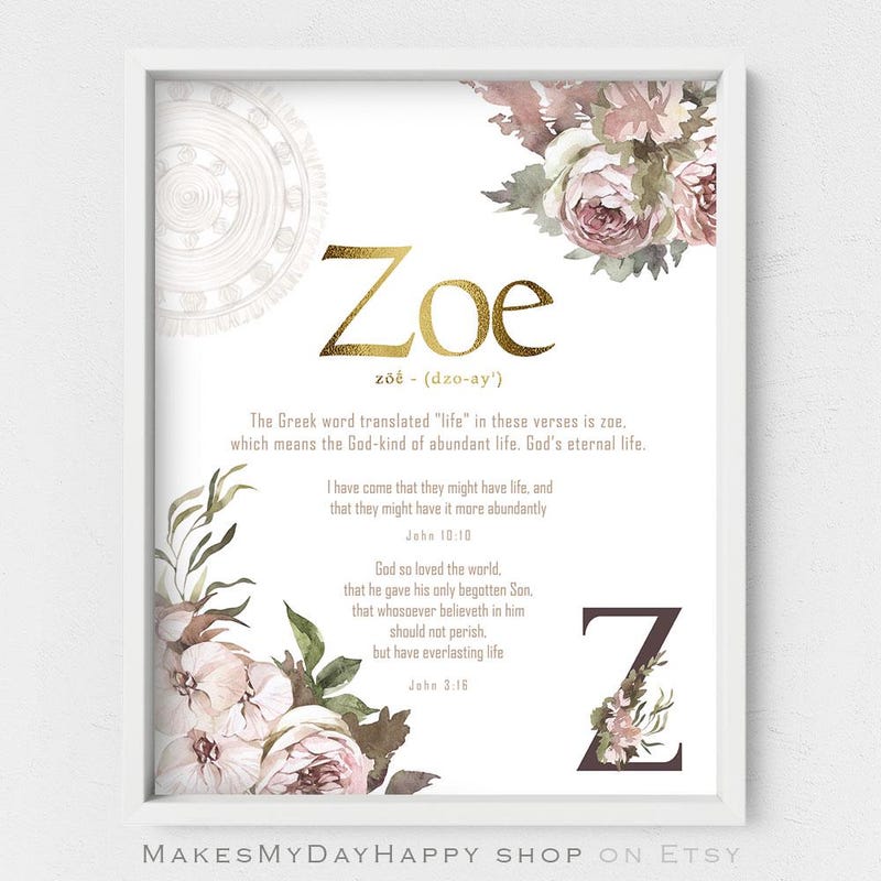 Zoe Name Wall - Etsy