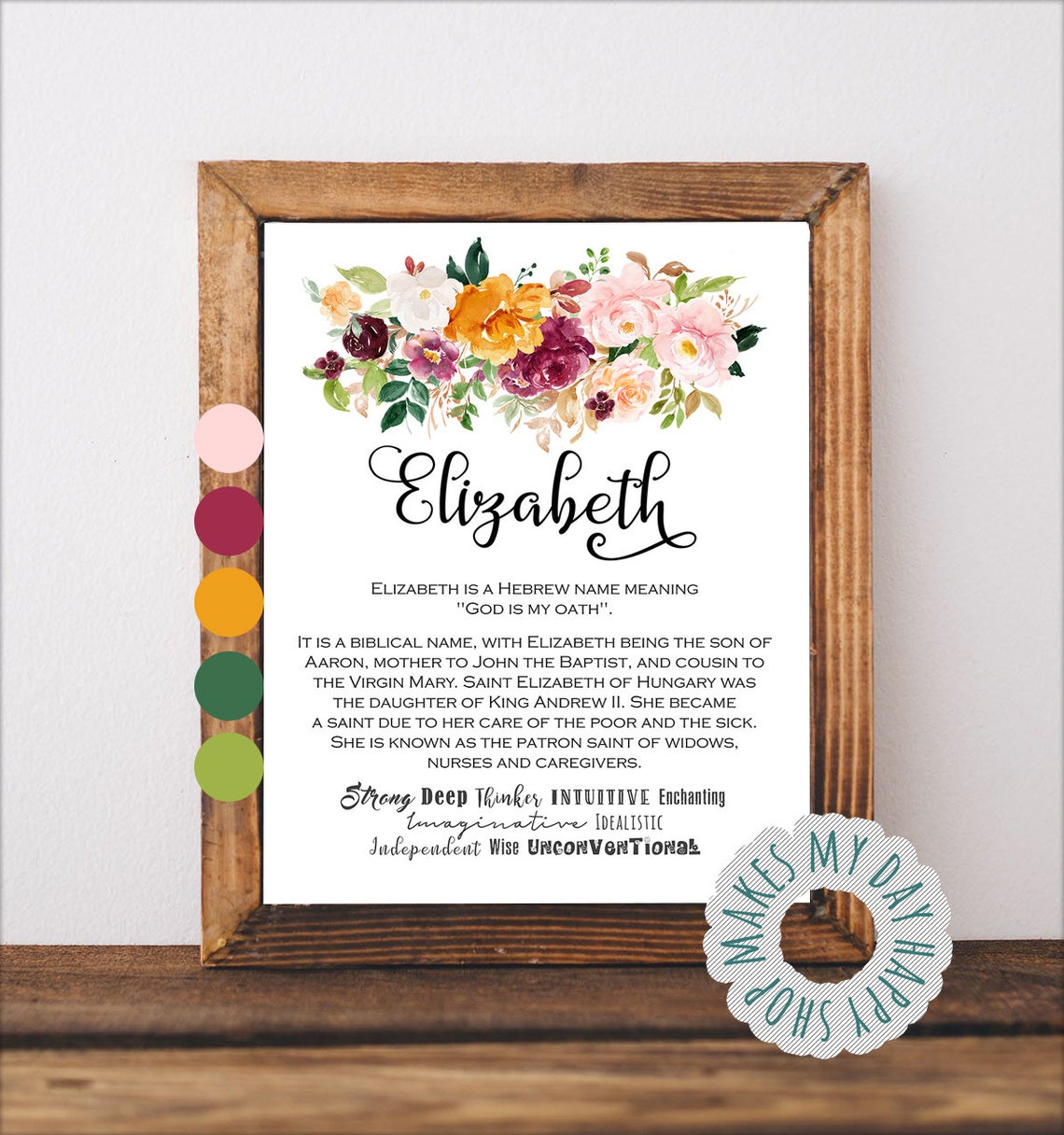 Maria Name Meaning,sign Name Home Decor,custom Name Meaning,watercolor ...