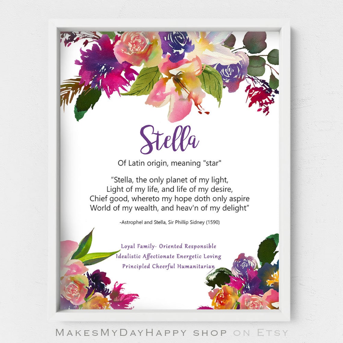 Ruth Origin of Namename Art Printablemeaning of Namecustom | Etsy