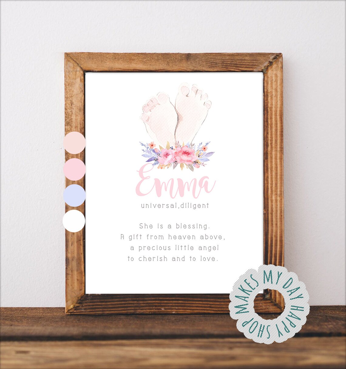 Hope Name Meaninghope Custom Name Printable Wall Artmermaid - Etsy