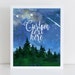 Watercolor Evergreen Forestcustomized Wall Art Signscustom - Etsy
