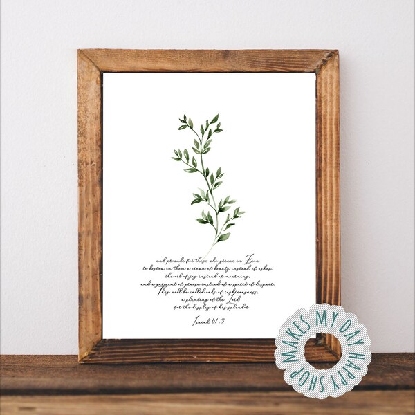 Isaiah 61 3 - Etsy