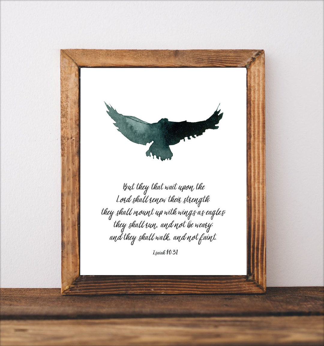 Isaiah 40:31,wings as Eagles,christian Faith Home Decor,printable ...