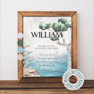 Clay Custom Name Meaning Gifts Printable,name Posters for Kids Room ...