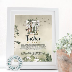 Keegan Personalized Name Meaning,custom First Name Printable Wall Art ...