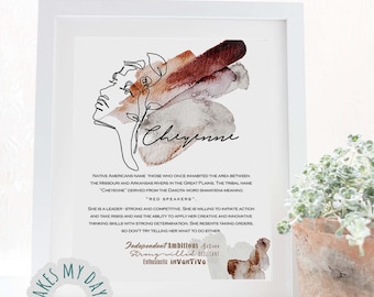 Cheyenne Name Sign - Etsy