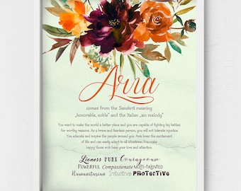 Aria Wall Decor - Etsy