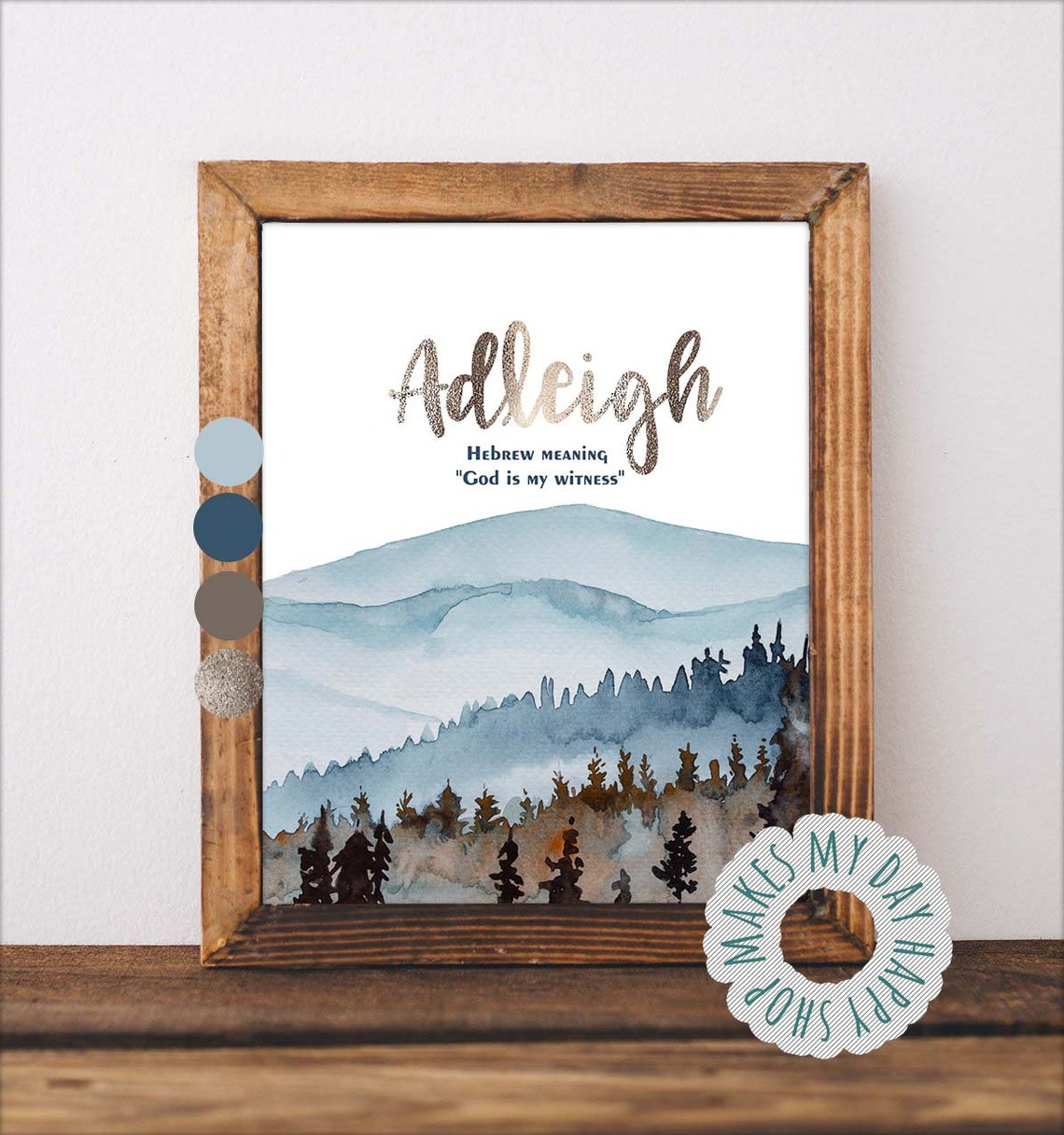 Adleigh Custom Biblical Name Meaningfirst Name Wall - Etsy