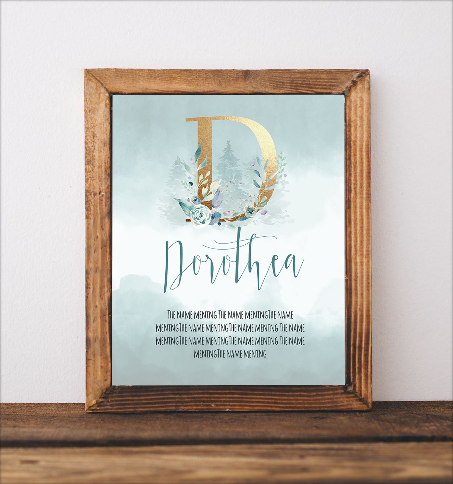 Micah Custom Name Wall Art,personalized Name Meaning With Biblical ...