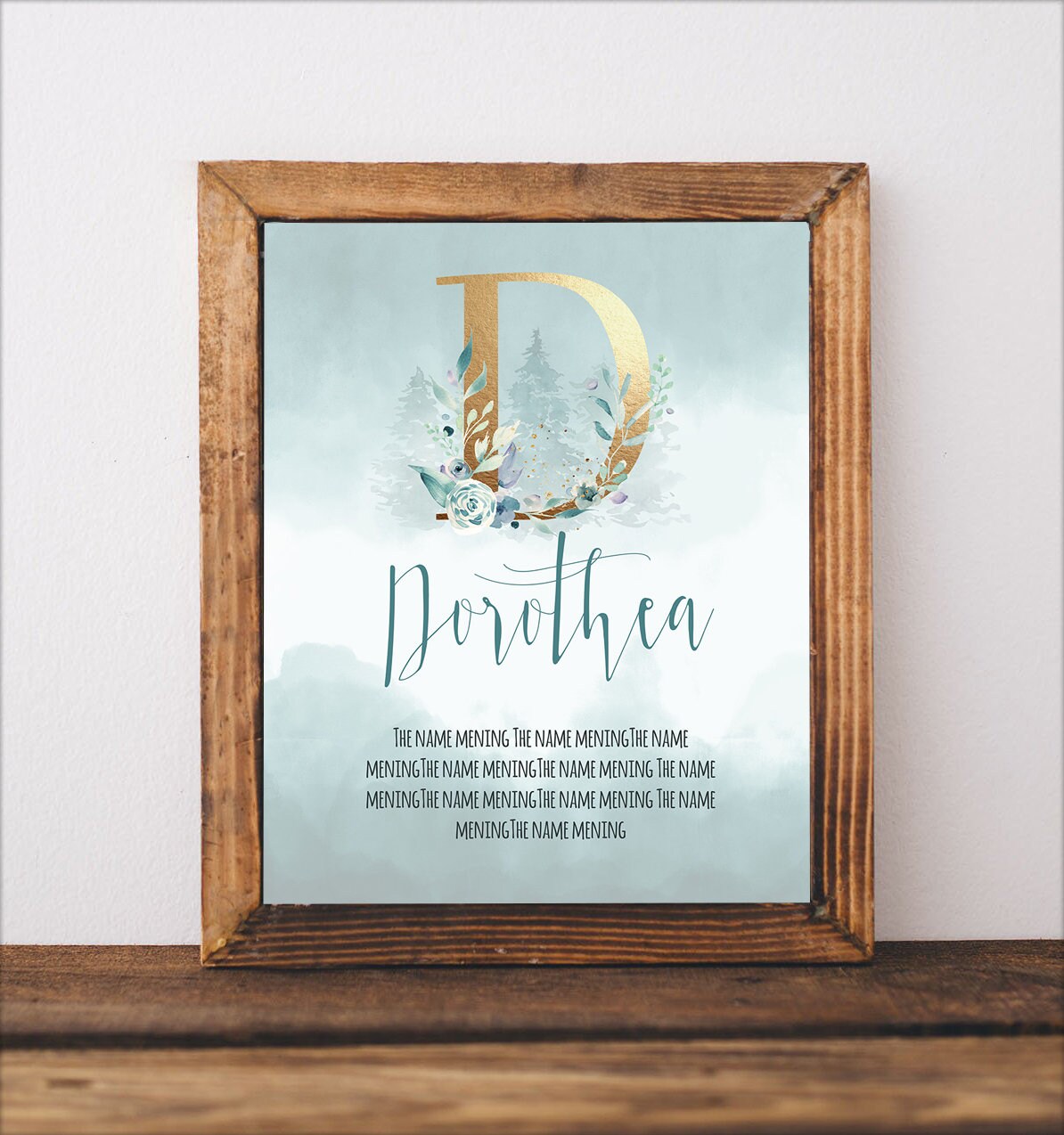 Micah Custom Name Wall Artpersonalized Name Meaning With - Etsy