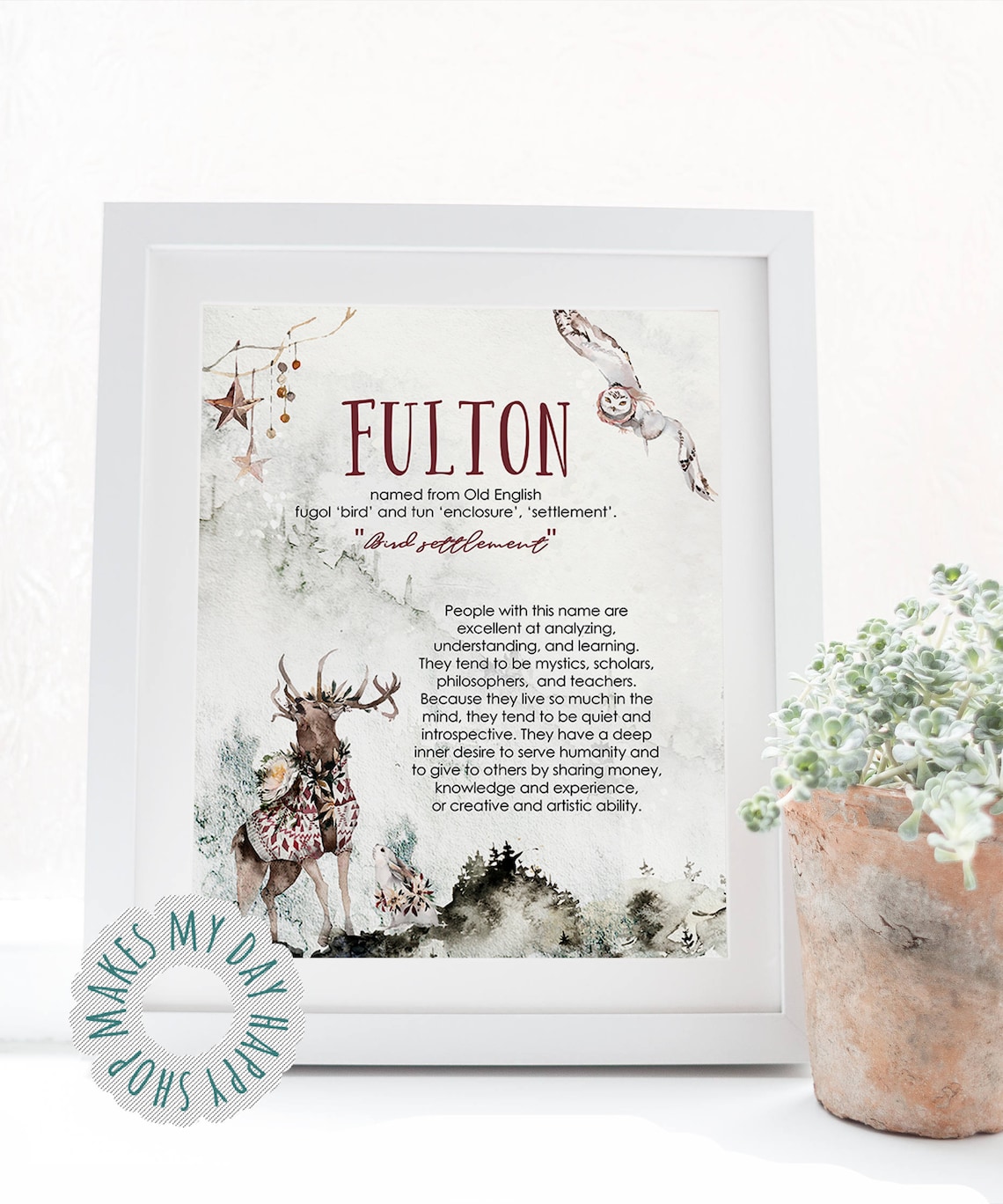 Asher Name Meaning,first Name Wall Art,psalm 16,custom Biblical Meaning ...