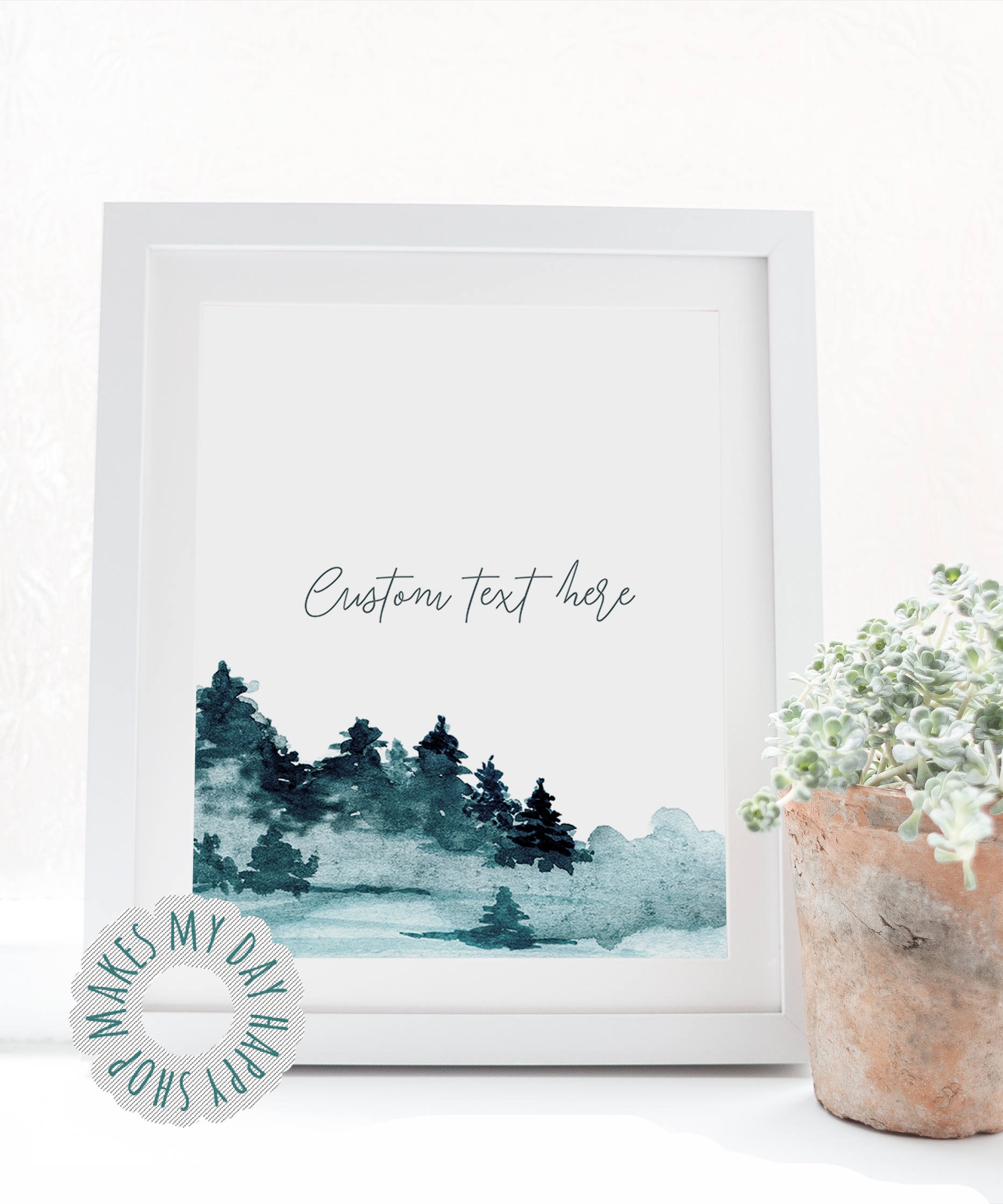 Personalized Typographic Postercustom Quote Wall Artteal - Etsy