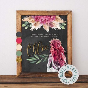 Ellie Name Meaning,first Name Sign Wall Decor,navy Landscape Scenery ...