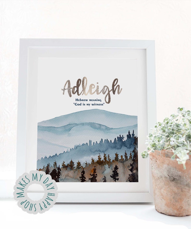 Anna Name Meaningfloral Sign Name Wall Artcustom First - Etsy