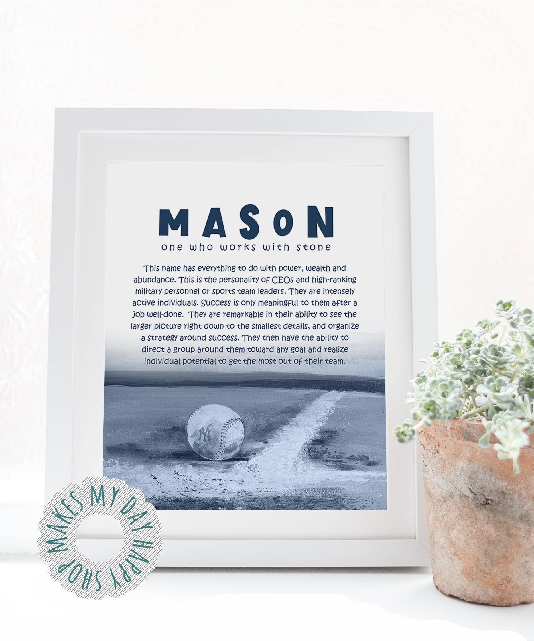 Caspian Name Wall Art,personalized Name Meaning,summer Baby Shower Gift ...
