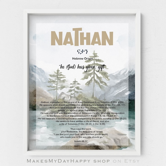 Biblical Meaning Of Nathan