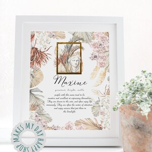 Chiara Personalized Name Wall Art,name Meaning Sign,sign Name Wall Art ...