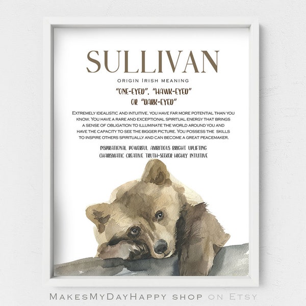 Sullivan Name Sign - Etsy