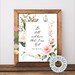 Mark 16:15 Printable Floral Mapmint Blue World Mapgo Into - Etsy