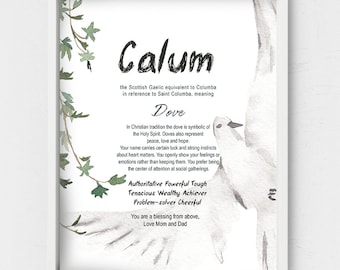 Calum Name Meaning | Etsy