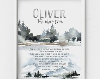 Oliver Name Wall Art - Etsy