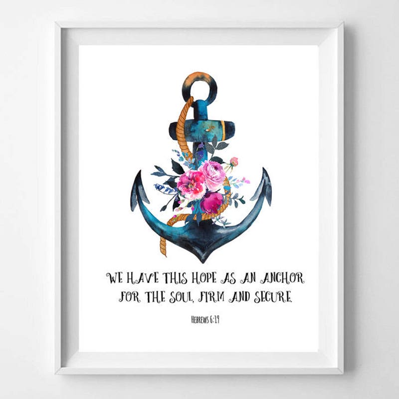 Anchor Bible Verse - Etsy