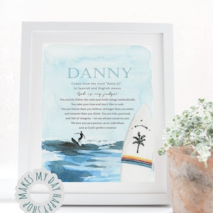 Brayden Name Wall Art,nautical Kids Room Decor,see Lover Birthday Gift ...