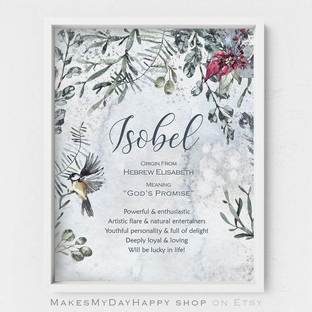 Meena Personalized Name meaningFloral name wall artCustom - Etsy.de