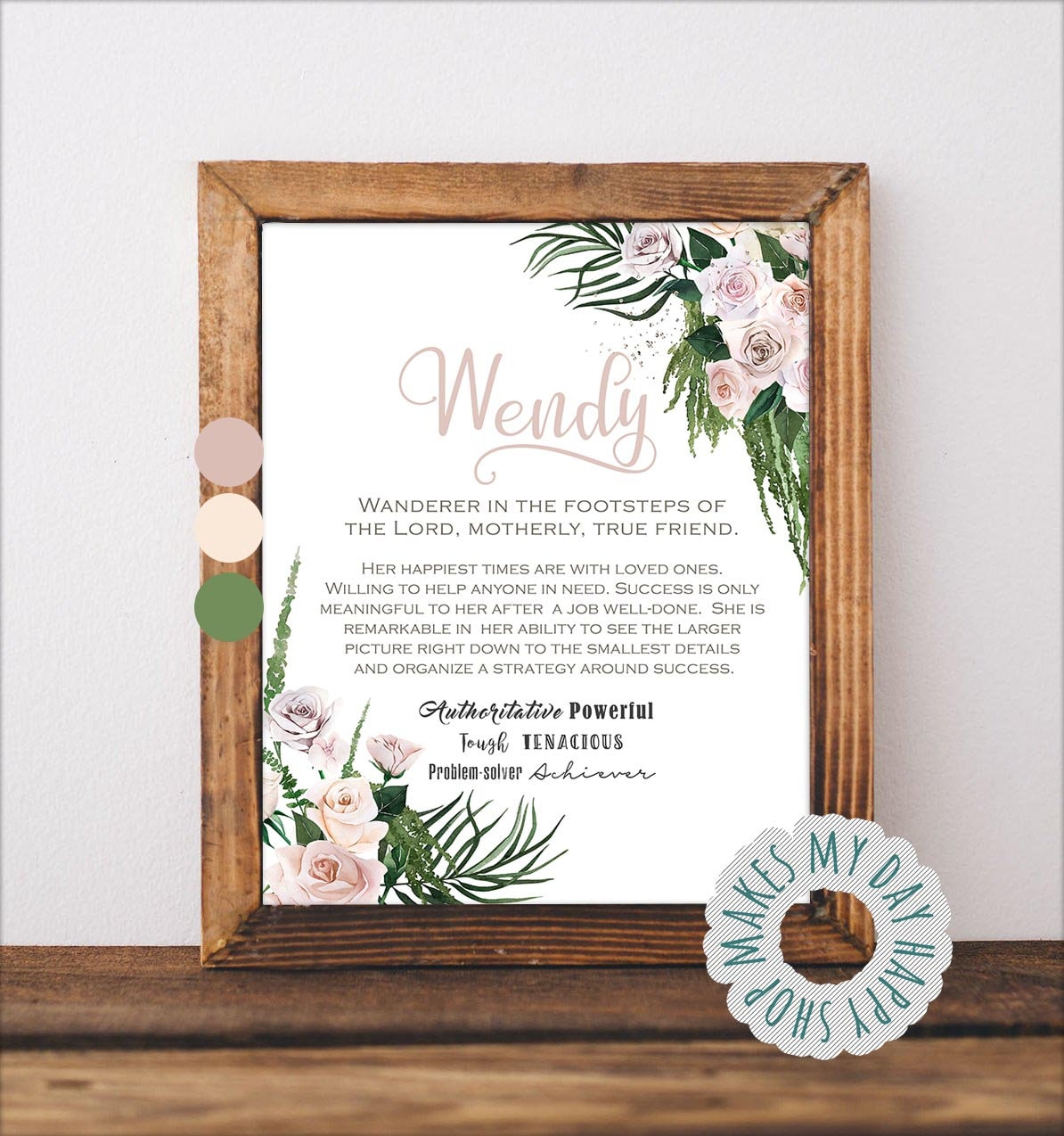 Wendy Name Meaningcustom Name Wall Artpersonalized Nursery - Etsy Denmark