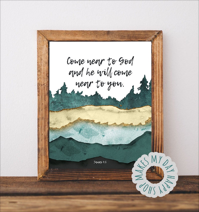 James 1:17 Bible verse wall artEvery good and perfect gift | Etsy