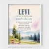 Levi Baby Name Meaning Printable Baby Names Nursery Sign Boy Names ...