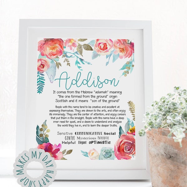 Birthday Name Sign - Etsy