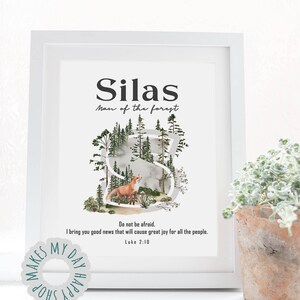 Silas Personalized Name Meaning,custom Printable Meaning of Name ...