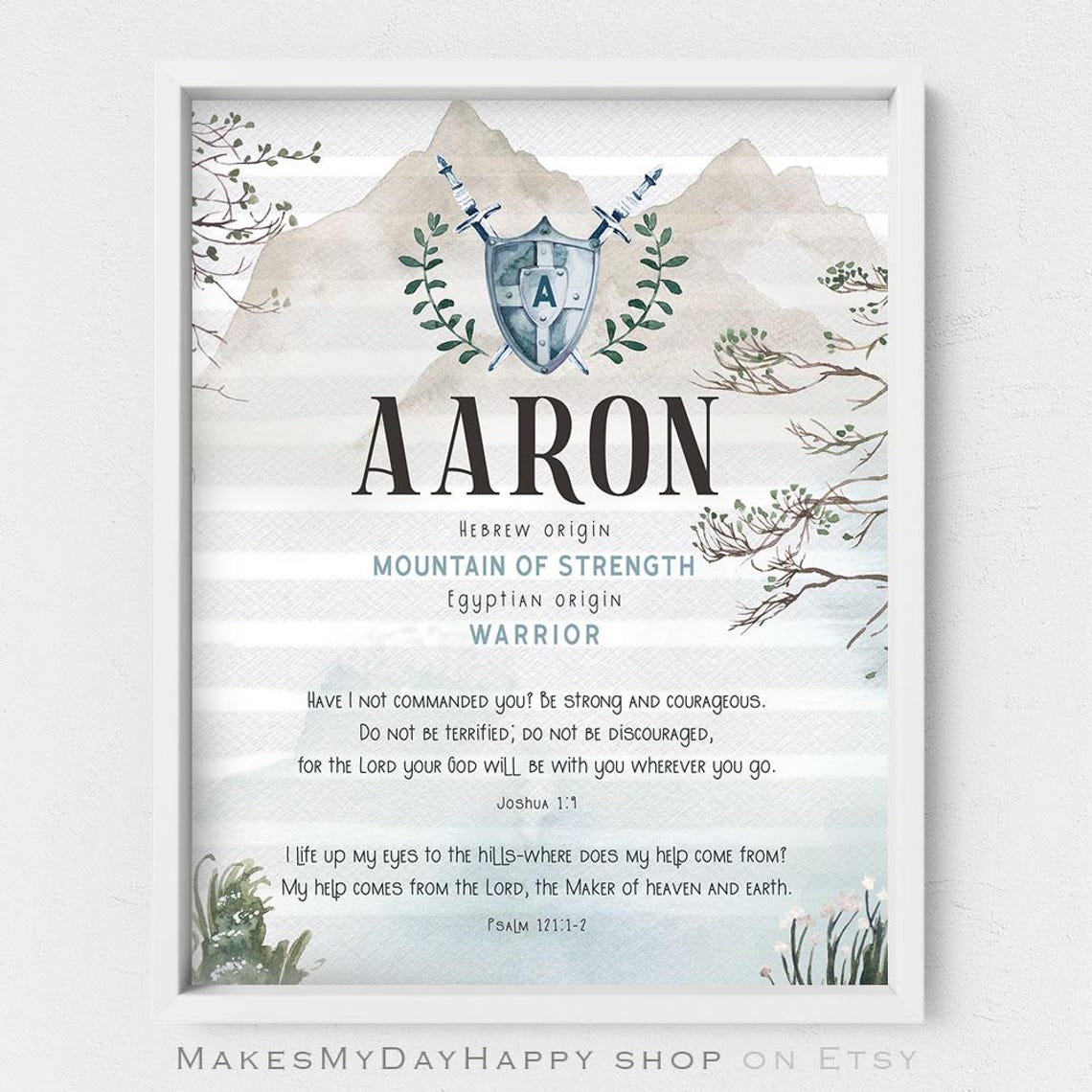 Aaron Name Meaning,fairytale Boy's Room,knight Warrior,conqueror Kids ...